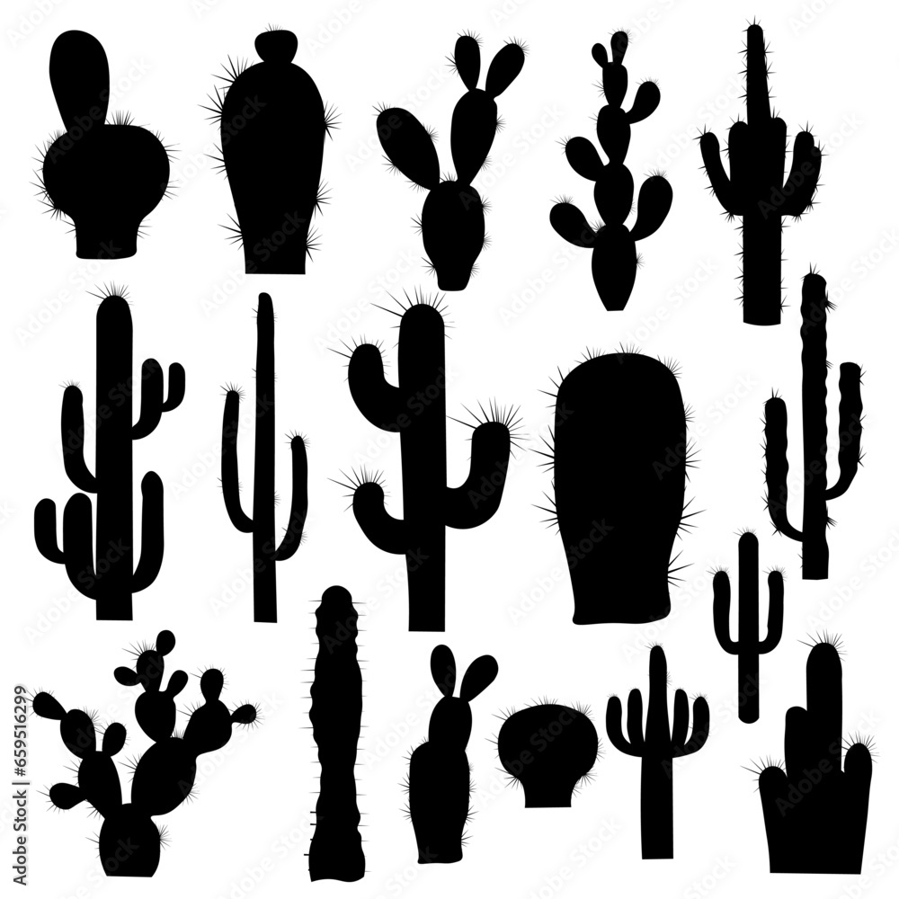 Cactus Ai bundle, Cactus Clipart Ai, Plants Ai Collection, Cactus ...