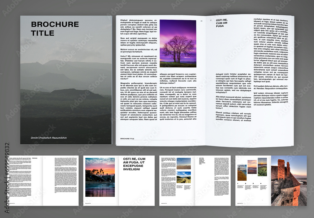 Modern Booklet Template Stock Template | Adobe Stock