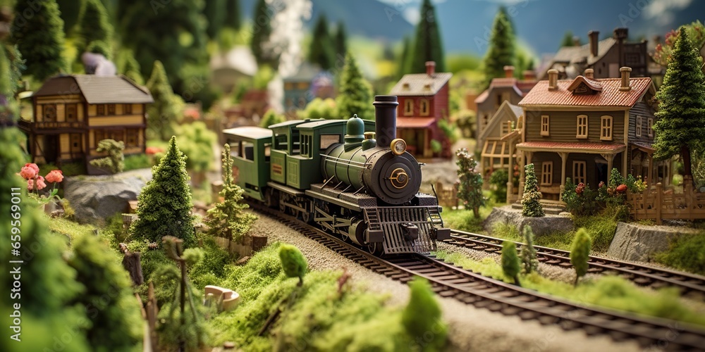 Miniature trains weaving through incredibly detailed landscapes, towns ...