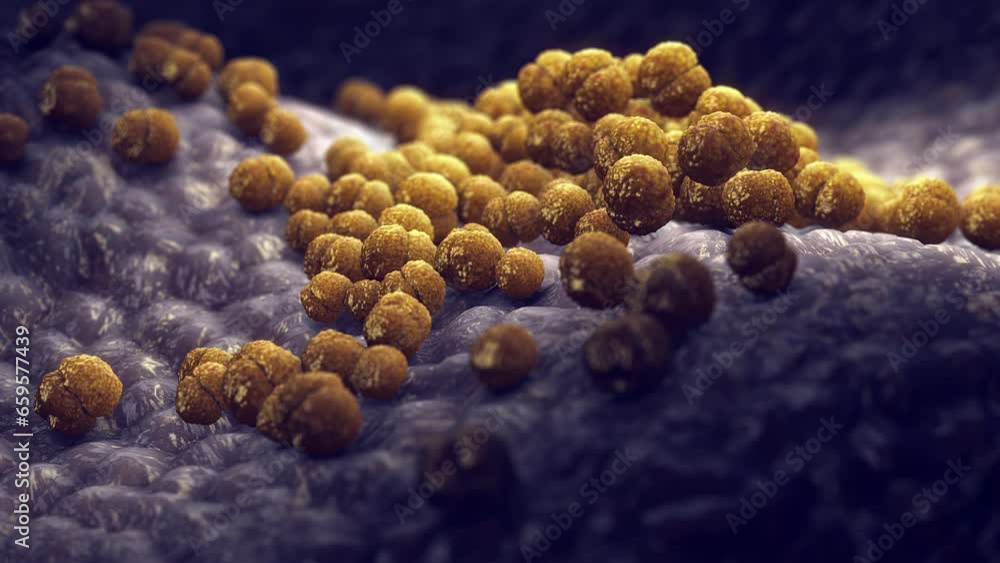 Meningitis bacteria animation, Neisseria meningitidis. Meningococcal ...