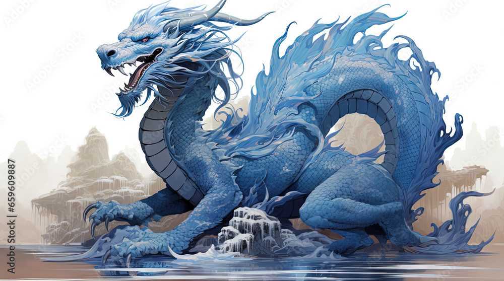 Green dragon, mysterious monster from farytales and symbol of 2024 ...