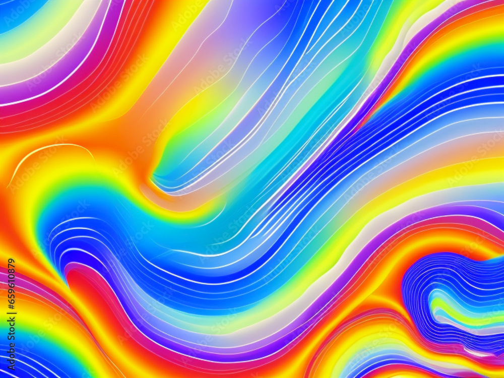 Motley pied stripes, waves, lines, curls and bumps. Abstract beautiful ...