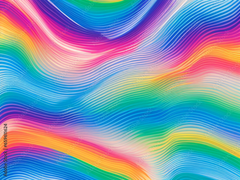 Motley pied stripes, waves, lines, curls and bumps. Abstract beautiful ...