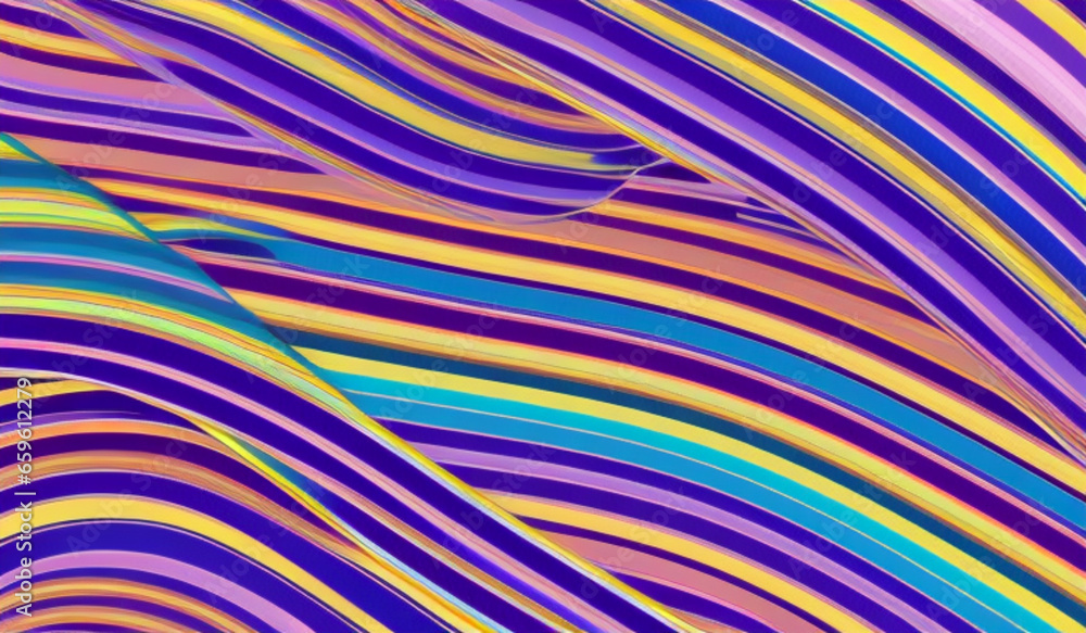 Motley pied stripes, waves, lines, curls and bumps. Abstract beautiful ...