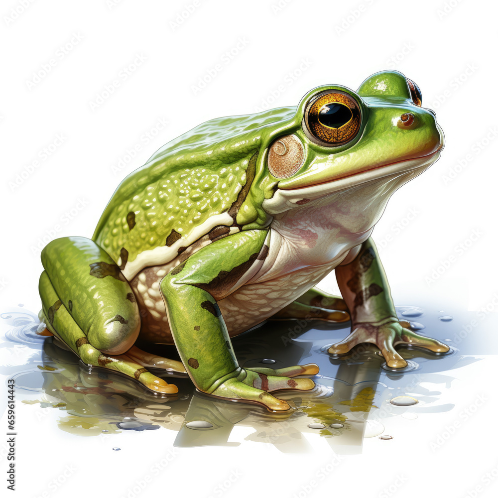 watercolor Frog clipart, generative ai Stock Illustration | Adobe Stock