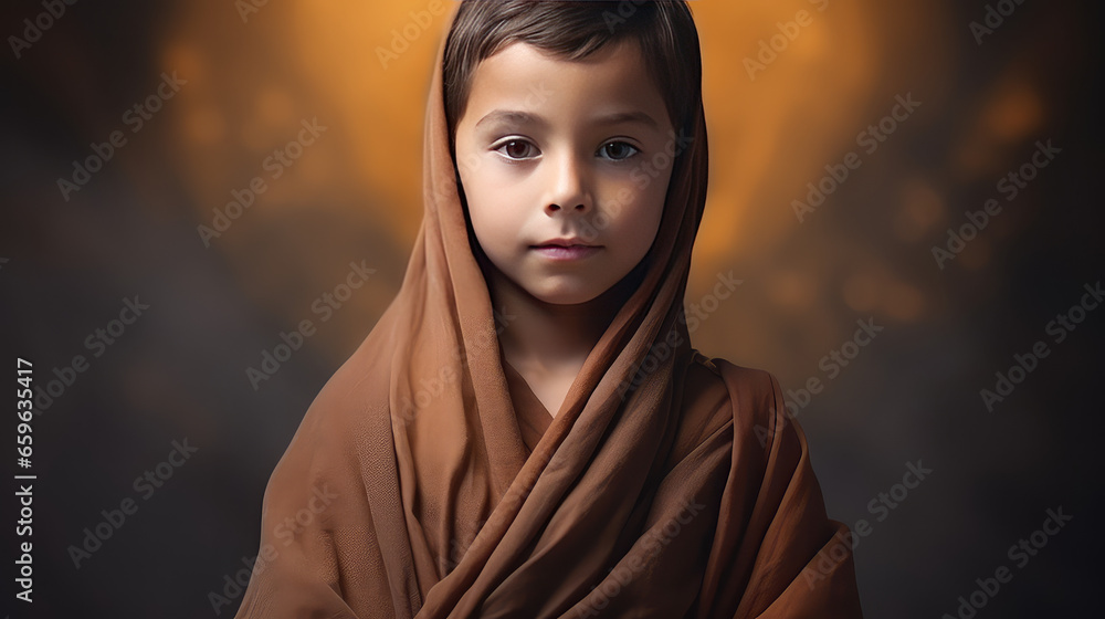 Kid monk in traditional robe, little buddhist monk boy, religion for ...