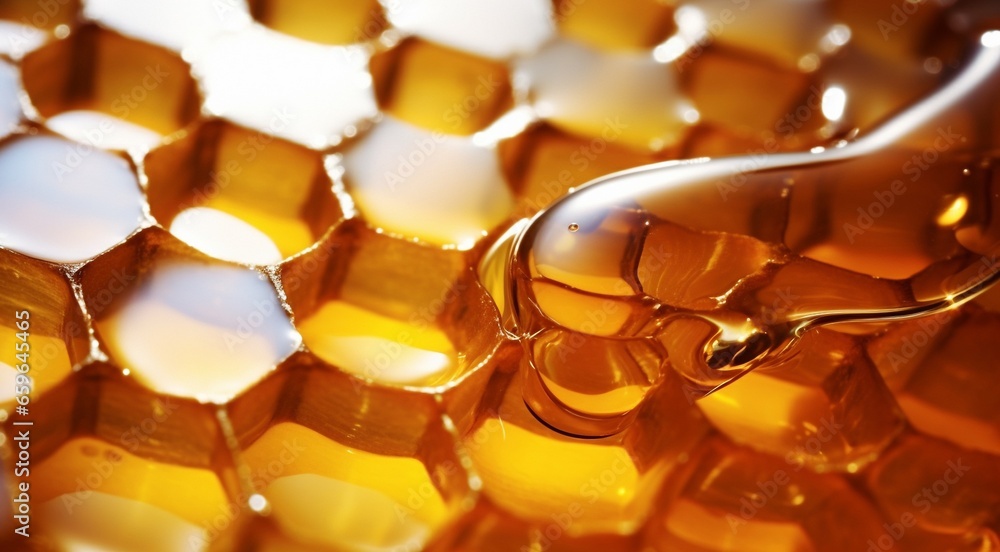 background with honey, golden honey wallpaper, pouring honey wallpaper ...