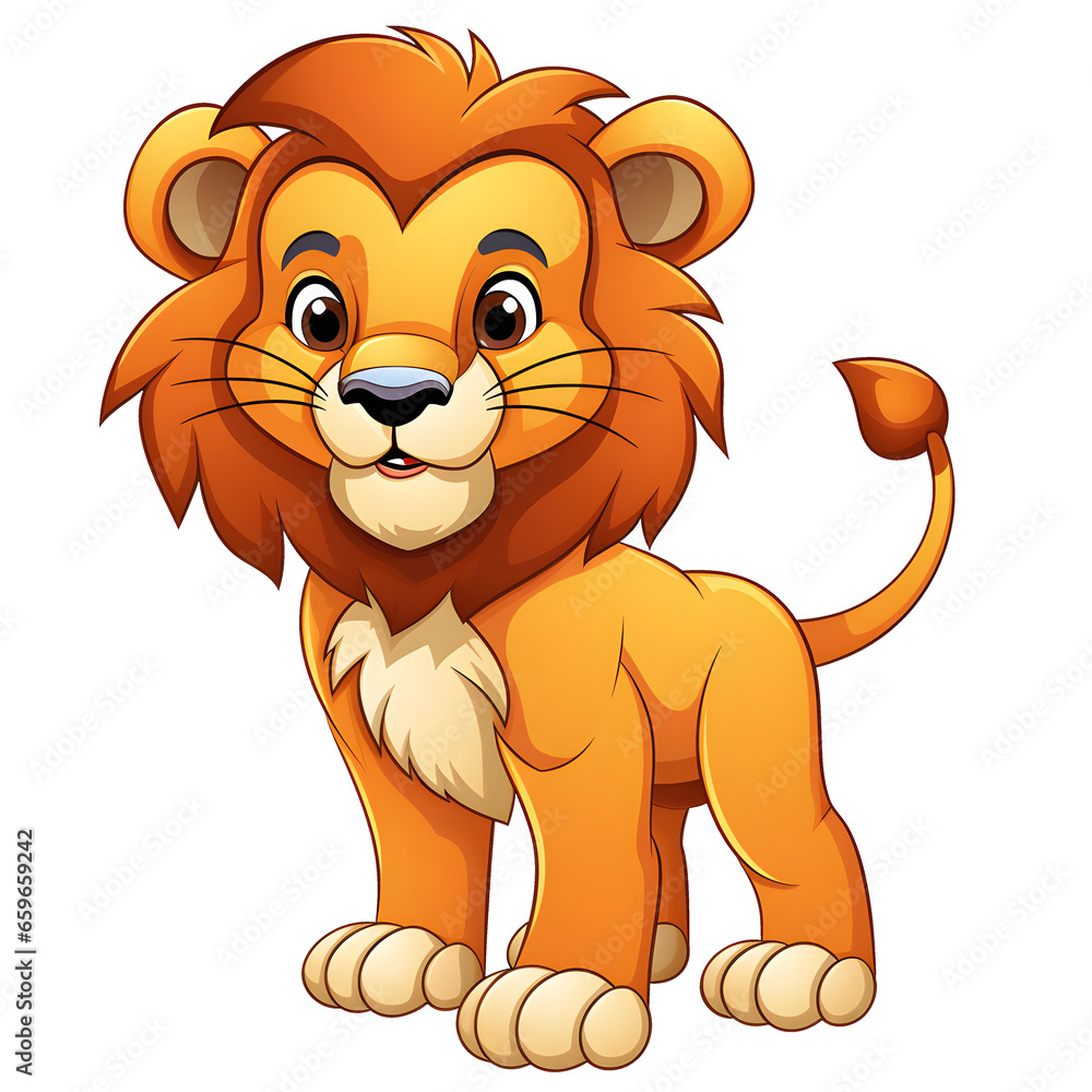 cartoon clipart of Lion, cartoon animal clipart, wildlife clipart ...