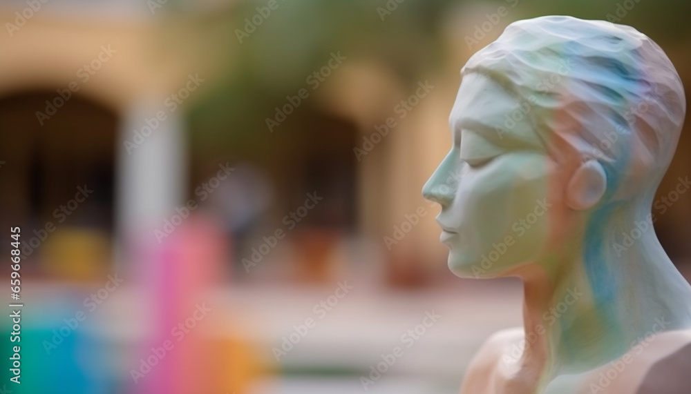 Abstract mannequin sculpture, a creative representation of human ...