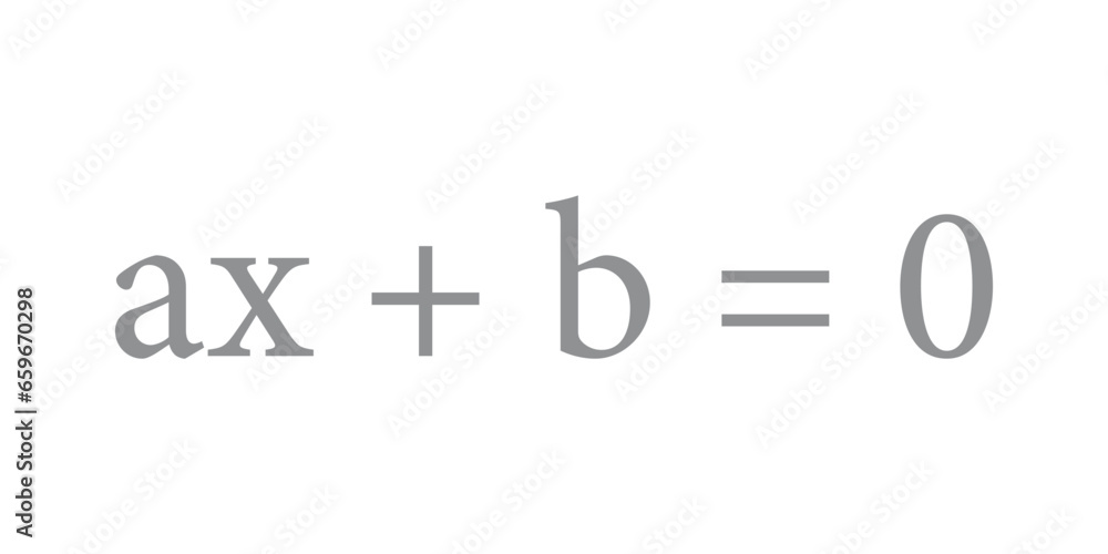Linear equation. First degree equations. mathematics resources for ...