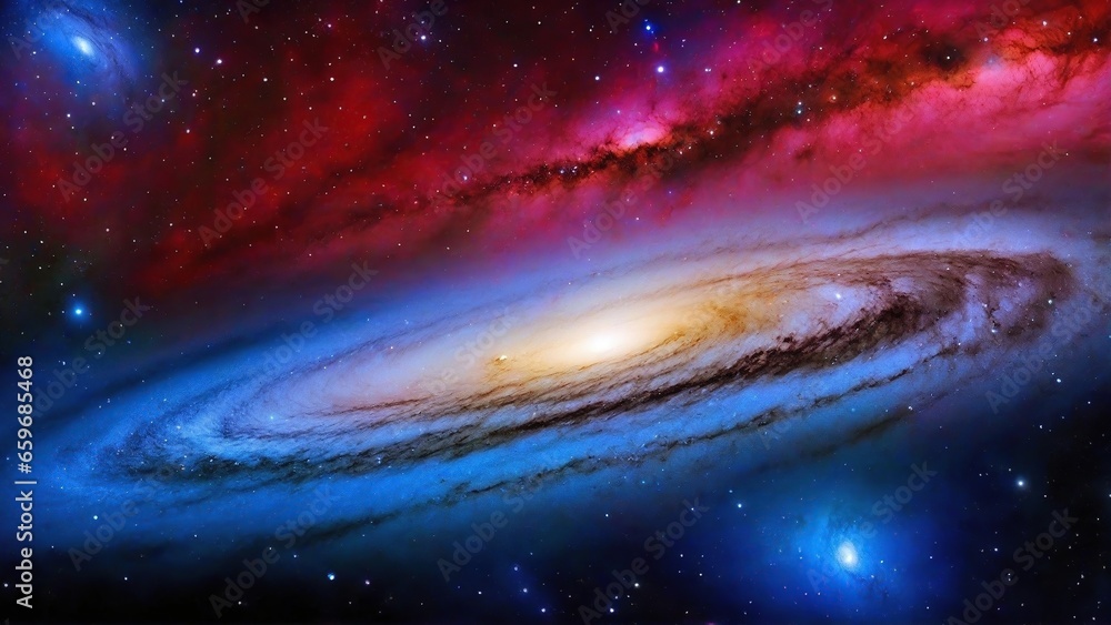 Andromeda galaxy, concept art. Cosmos art. Galactic art. 4K - 8K - 12K ...