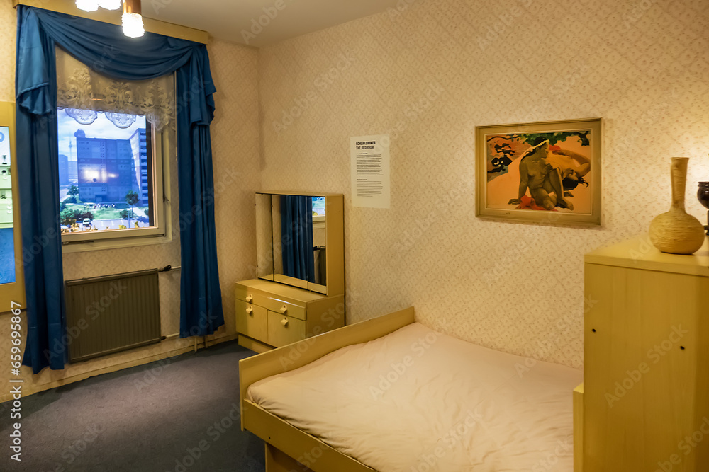 DDR Museum or GDR Museum (2006) located at the river Spree, opposite ...