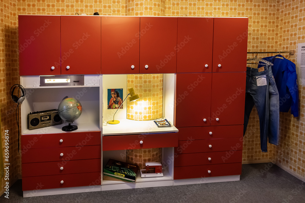 DDR Museum or GDR Museum (2006) located at the river Spree, opposite ...