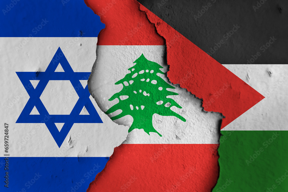 lebanon between Israel and Palestine. Israel lebanon Palestine. Stock ...