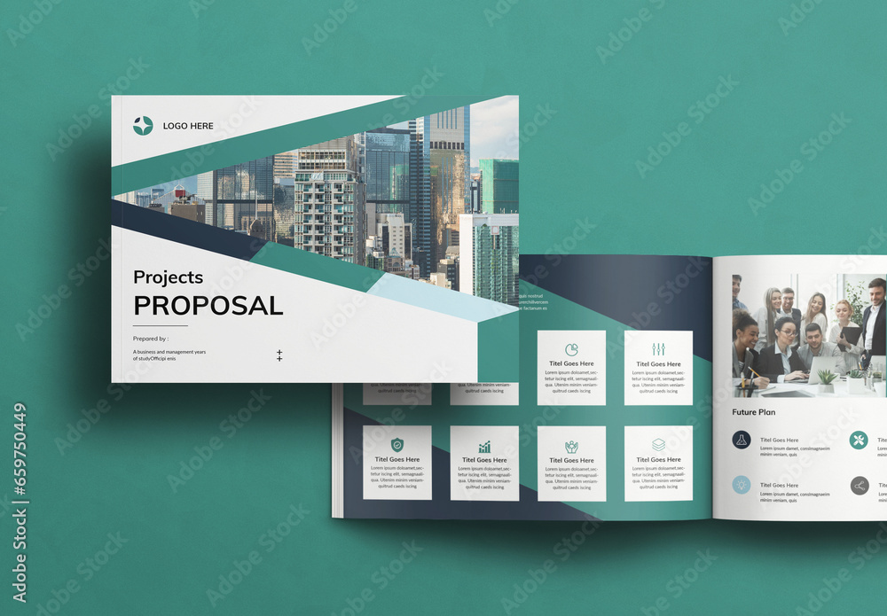 Projects Proposal Layout Stock Template | Adobe Stock