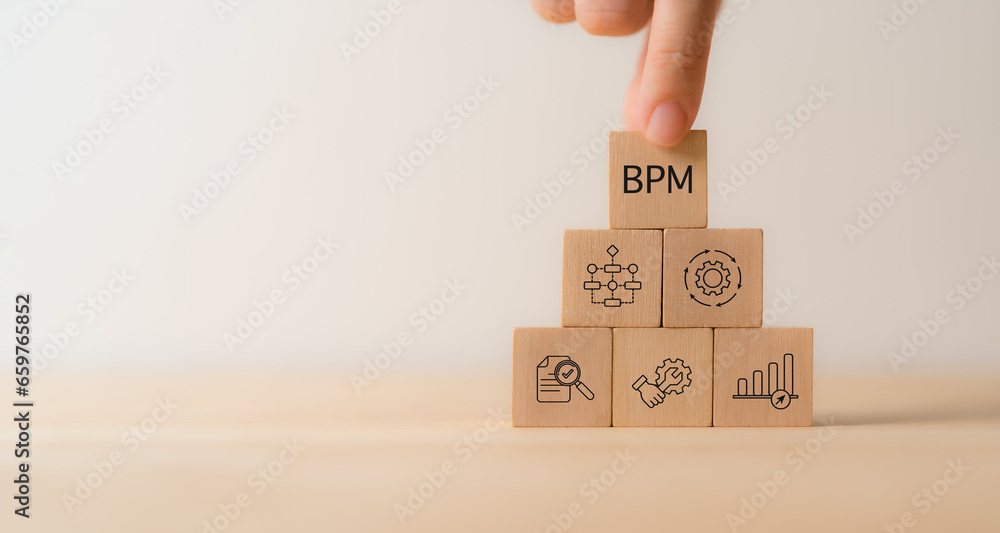 BPM Business Process Management concept. The tool for businesses to ...