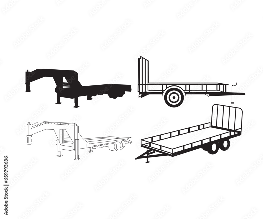 Trailer park , Flatbed Gooseneck Trailer, Flatbed trailer, Big Tex ...