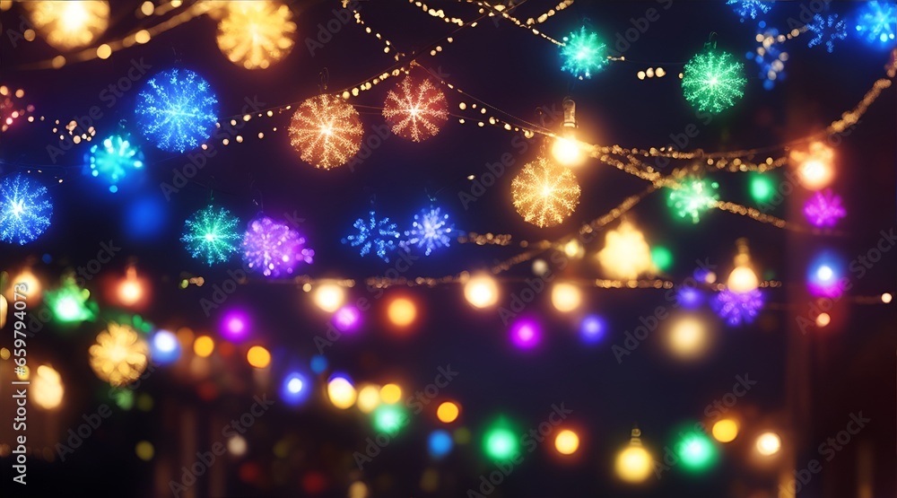 Christmas Lights Background Images. Beautiful Christmas Background ...