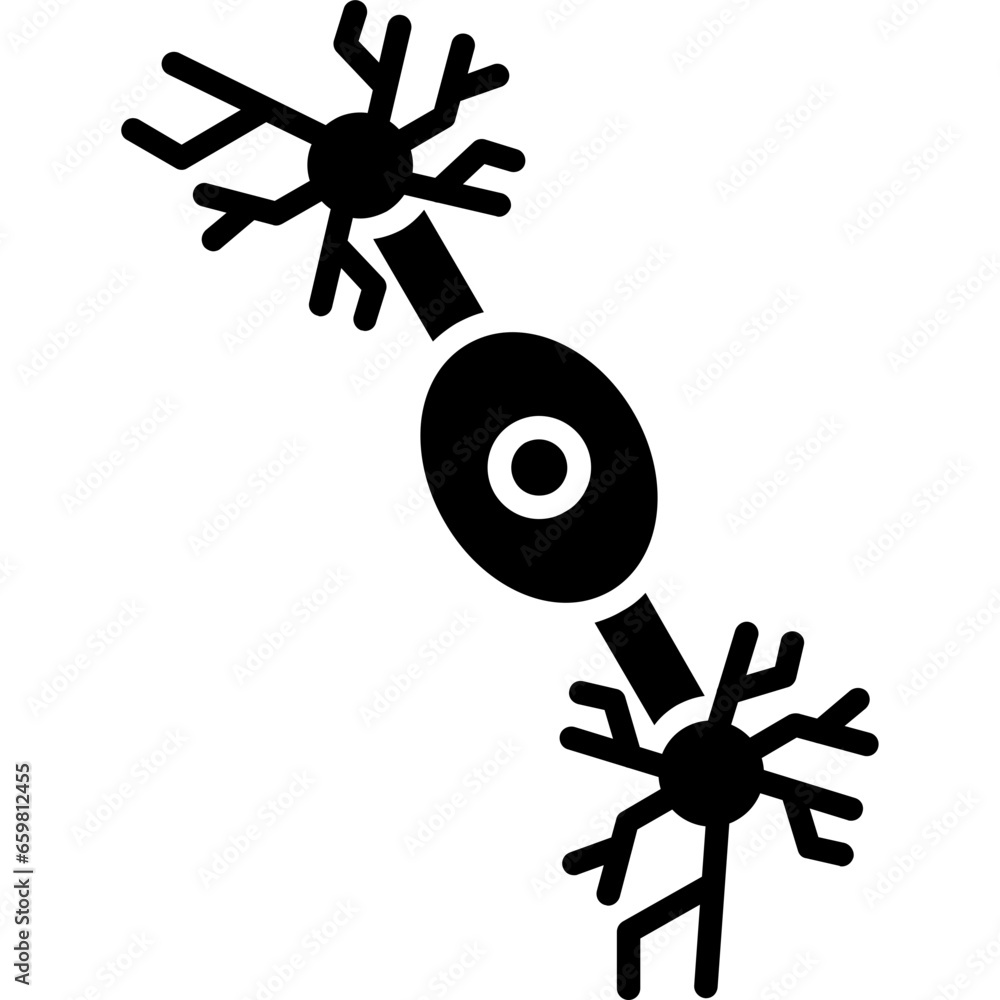 Multipolar Neuron Icon Stock Vector | Adobe Stock