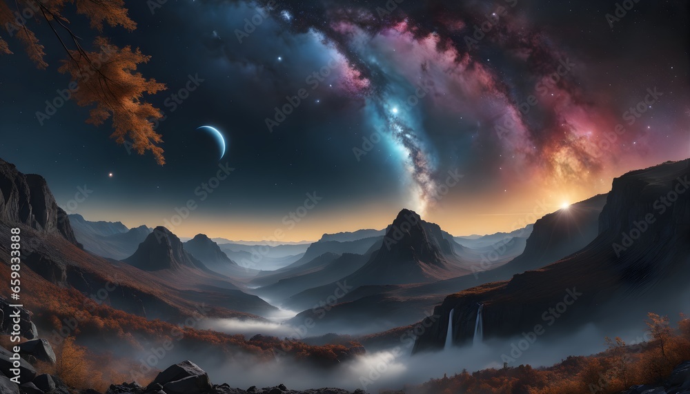 Pumpkin From The Space. Autumn Fall in Cosmos. Space wallpaper. Cosmic ...