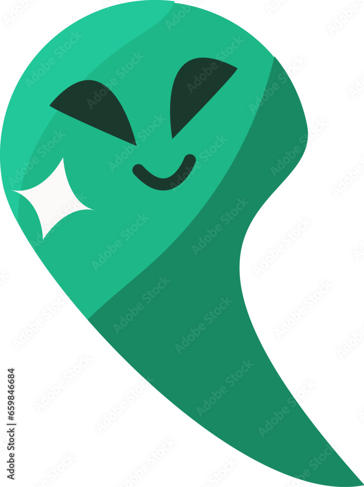 Green bizarre alien icon. Contact with extraterrestrial civilizations ...