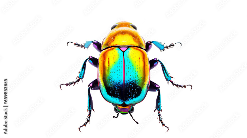beetle bug insect. Top view. Isolated on Transparent background. Stock ...