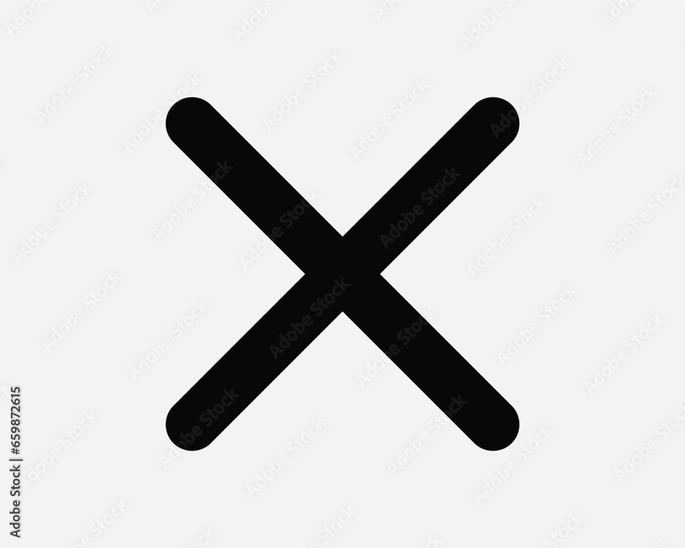 Cancel Cross Block Prohibited Not Allowed Cannot Denied Reject Rejected Wrong X Mark Vote Deny ...