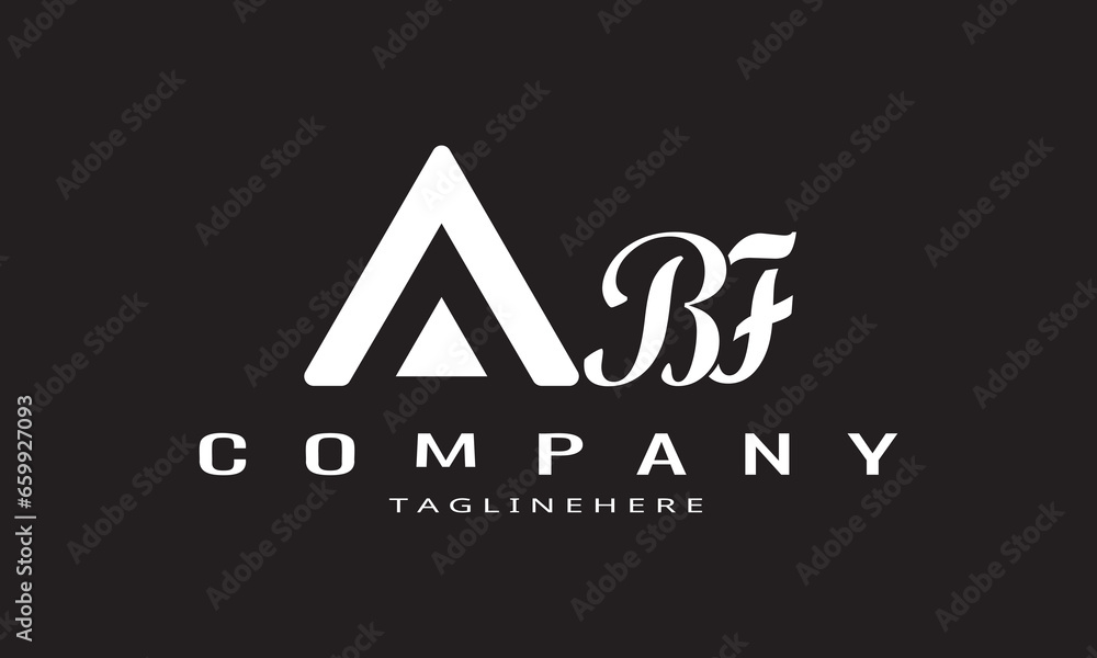 ABF three letter logo for company Creative letter ABF logo design ...