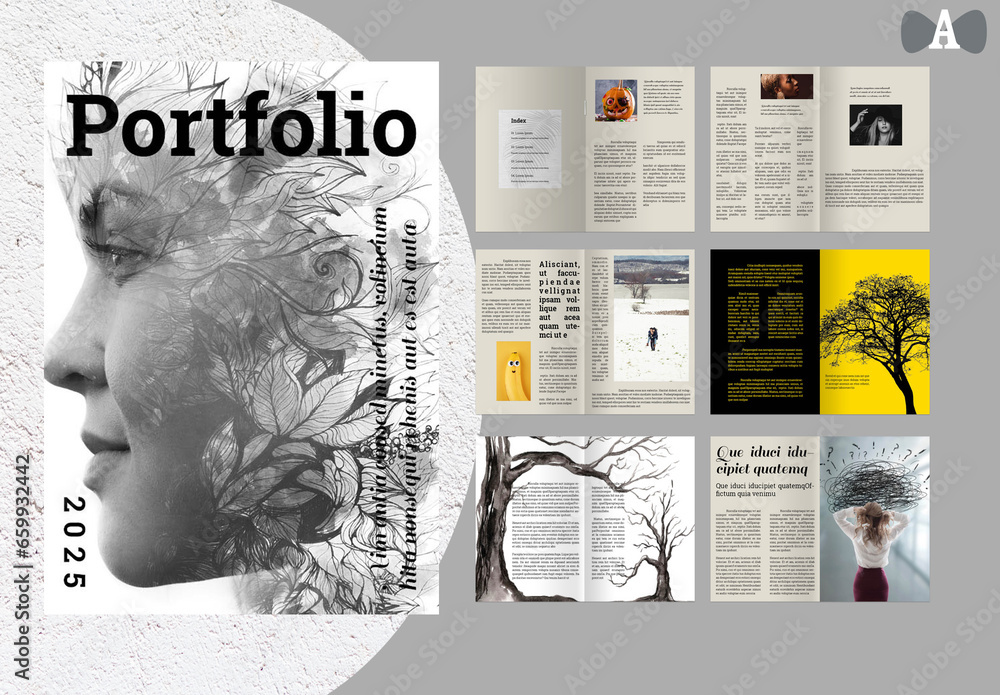 Portfolio Magazine Template Stock Template | Adobe Stock