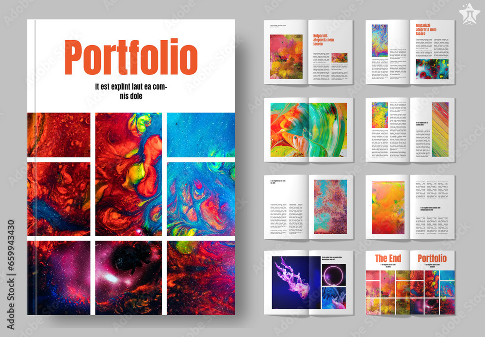 Portfolio Magazine Stock Template | Adobe Stock