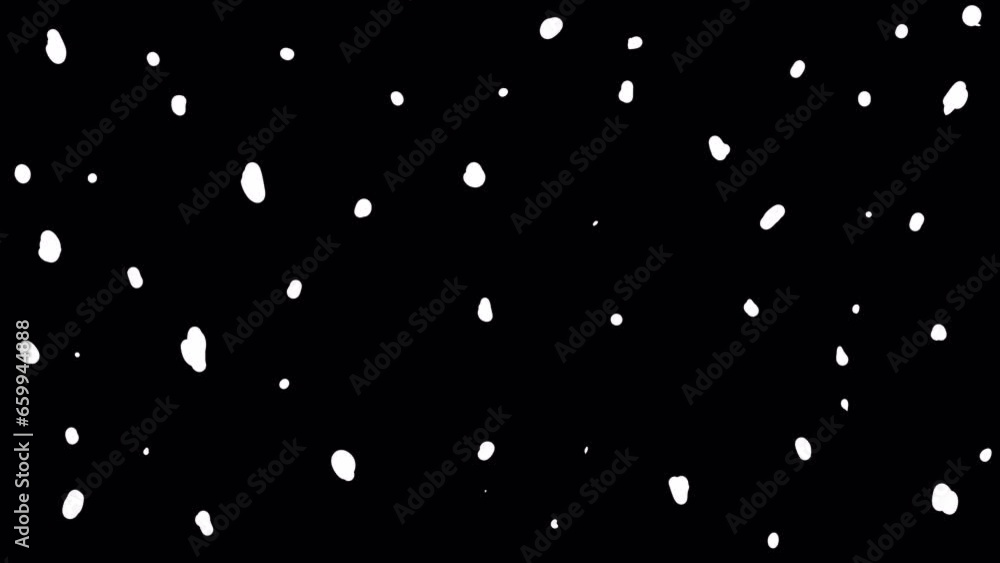 White dots on a black screen. Stock abstract texture with doodle spots ...
