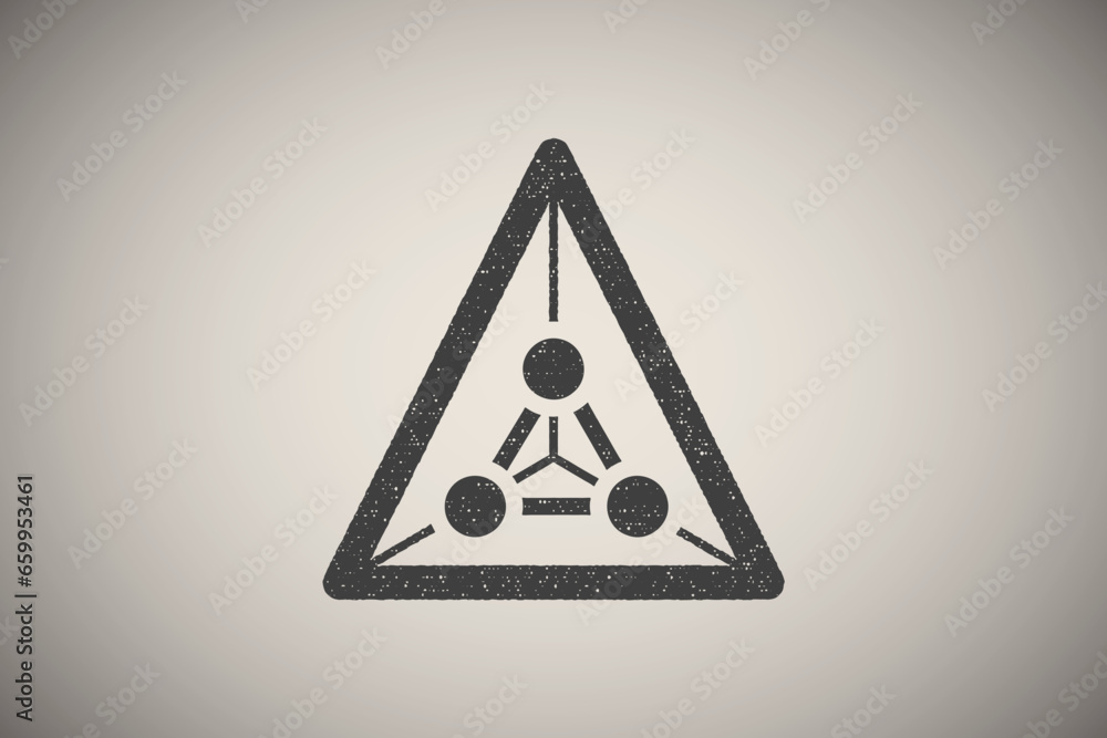 Chart radar charts icon vector illustration in stamp style Stock Vector ...
