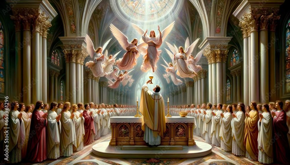 Transcendent Encounter: Witnessing the Elevation of the Chalice by a ...