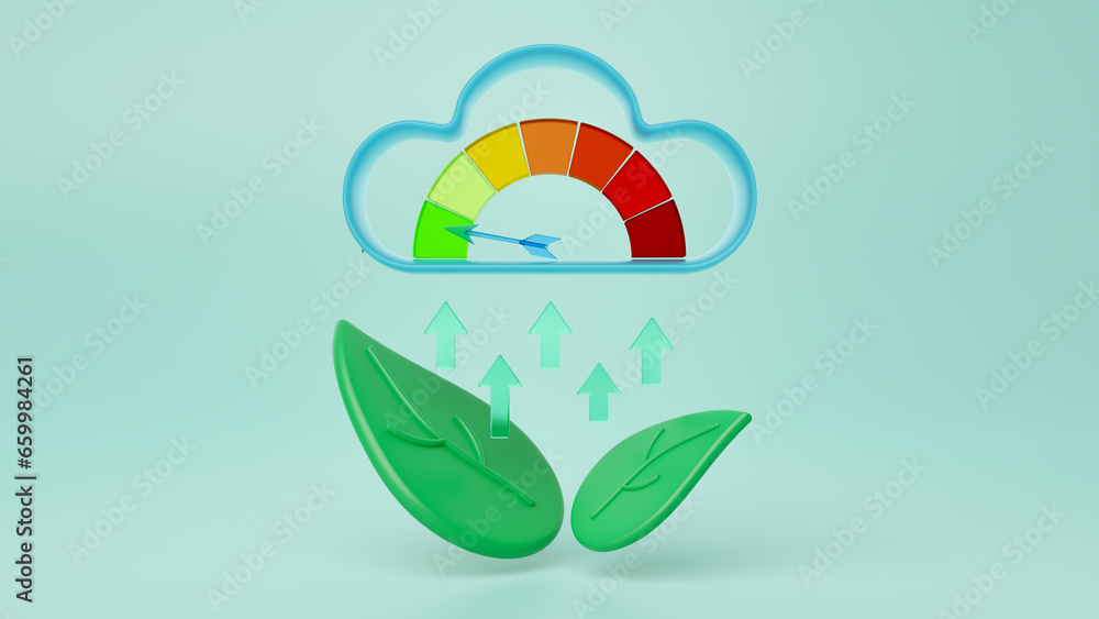 Checking the good air quality index and monitoring, clean air quality ...