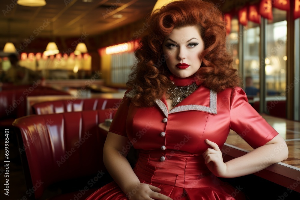 Plus sized beautiful woman in the final of a beauty contest Stock Photo ...