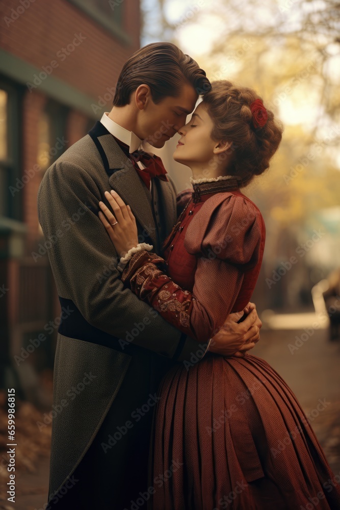 Gibson Era Love. Classic Noir Attire, Victorian Kiss, Timeless Style ...