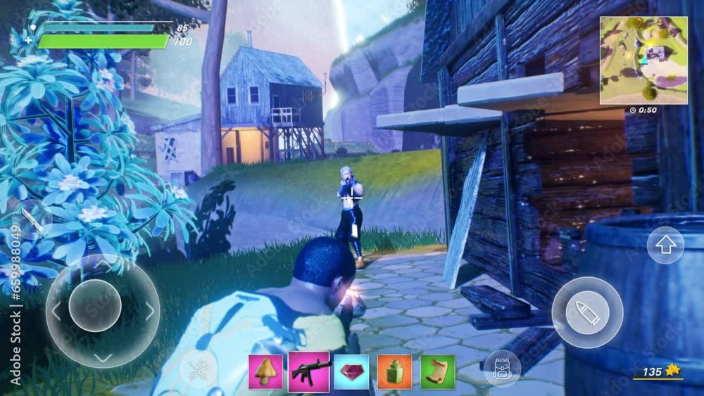 Animation of the newly released mobile action game. Using the cartoon ...