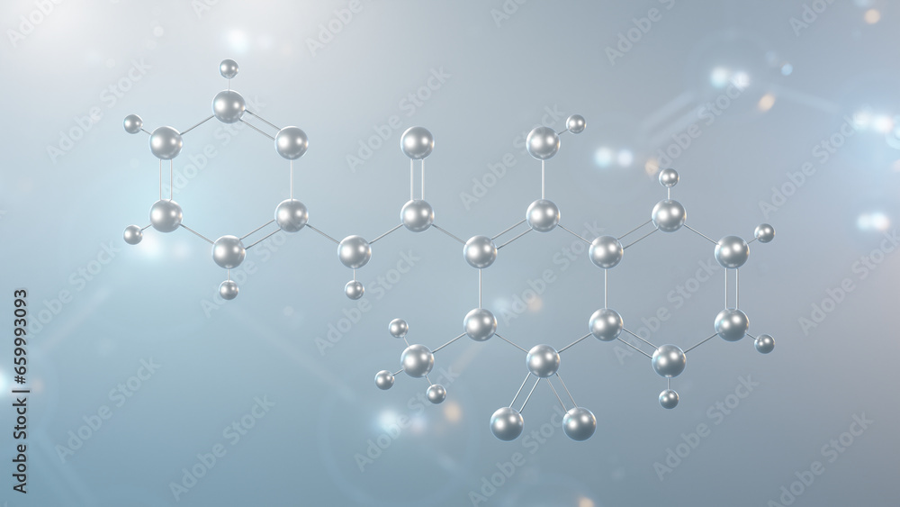 piroxicam molecular structure, 3d model molecule, nonsteroidal anti ...