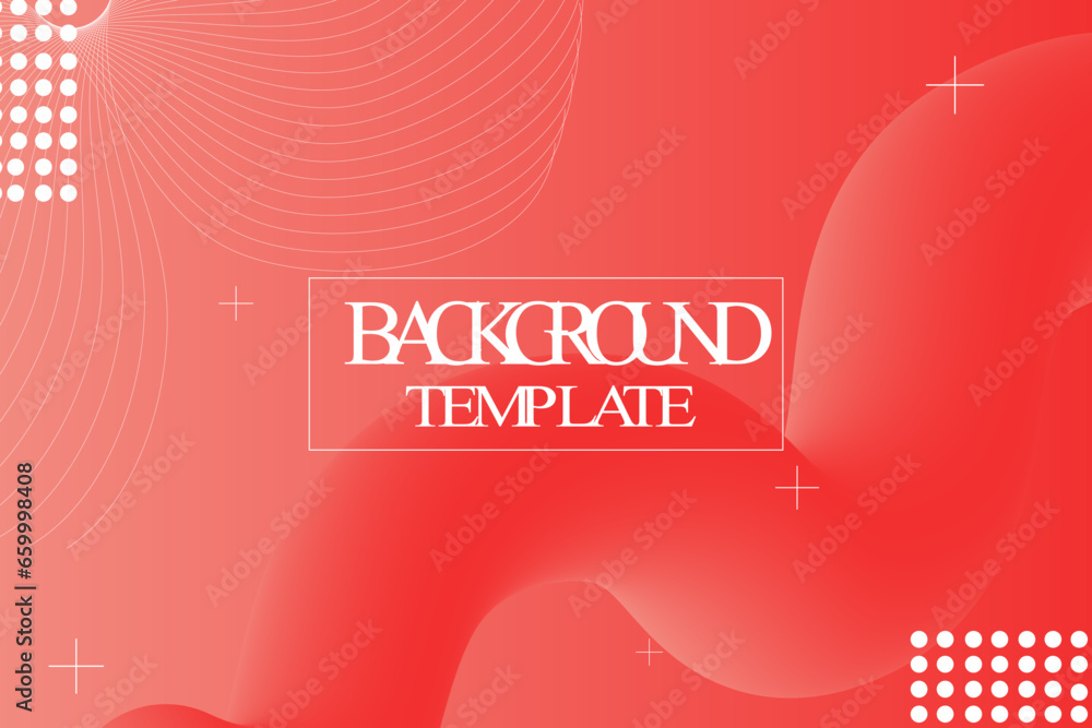 Abstract background template vector illustration with gradient soft red ...