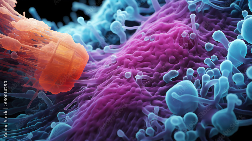 Magnification of E. coli (Escherichia coli) bacteria Stock Illustration ...