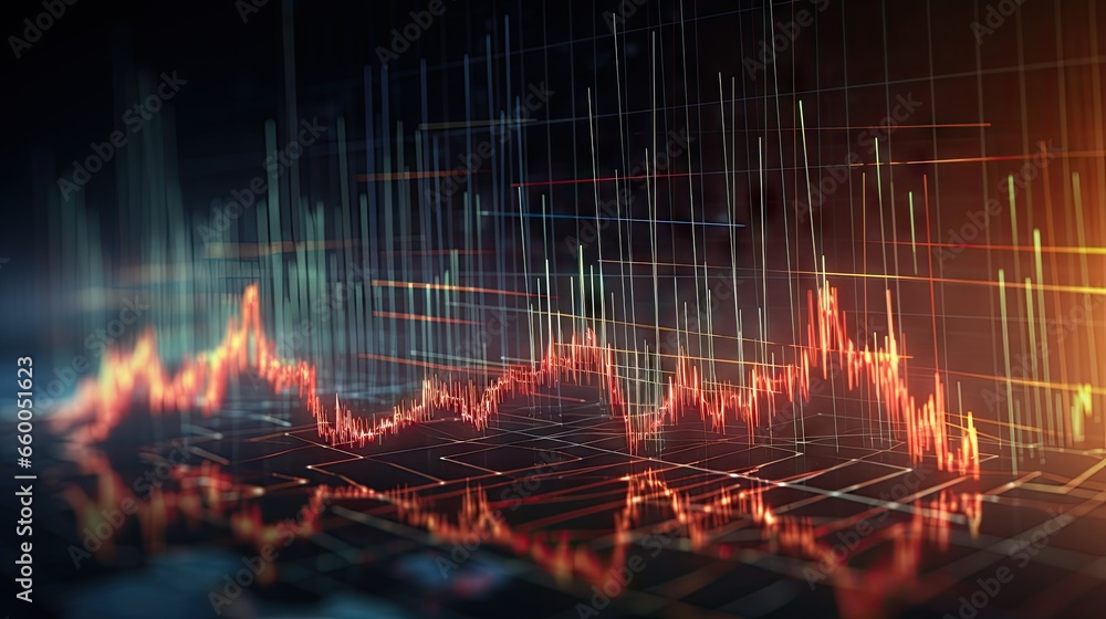Global trading market changes illustrated through abstract business ...