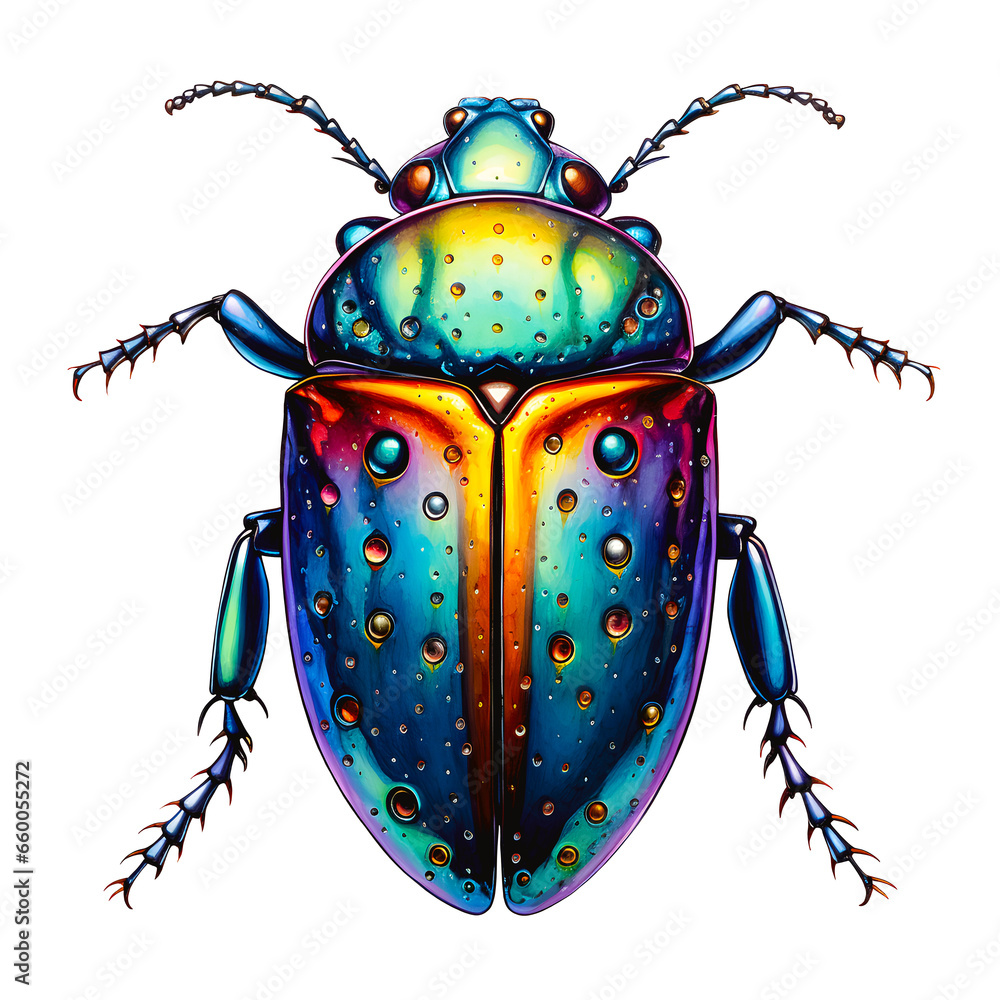 Water color beautiful jewel bug illustration png clip art Stock ...