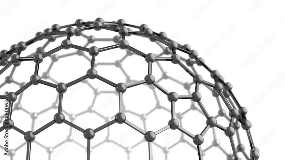 nanotechnology superconductor molecule structure 3d loopable animation ...