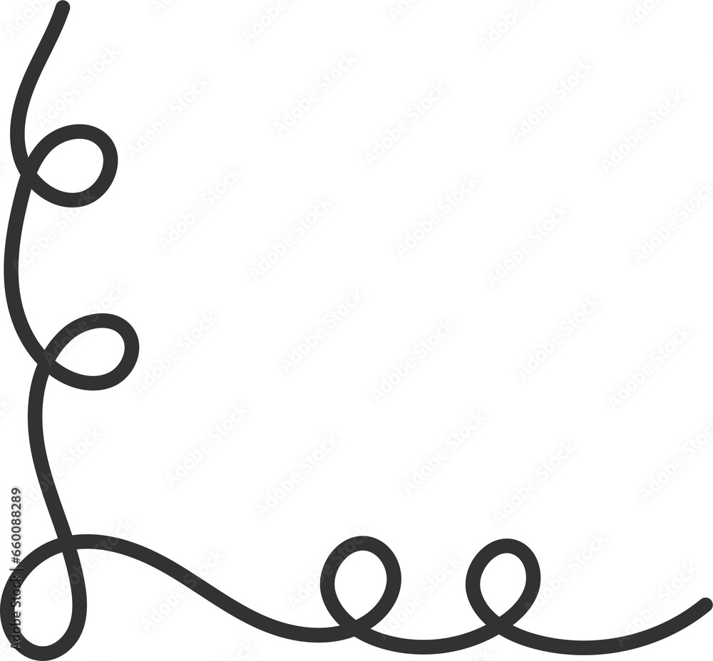 Underlines with swish swoosh and curly stroke. Swash hand drawn divider ...