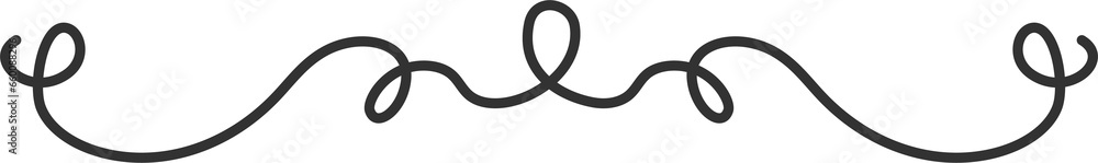 Underlines with swish swoosh and curly stroke. Swash hand drawn divider ...