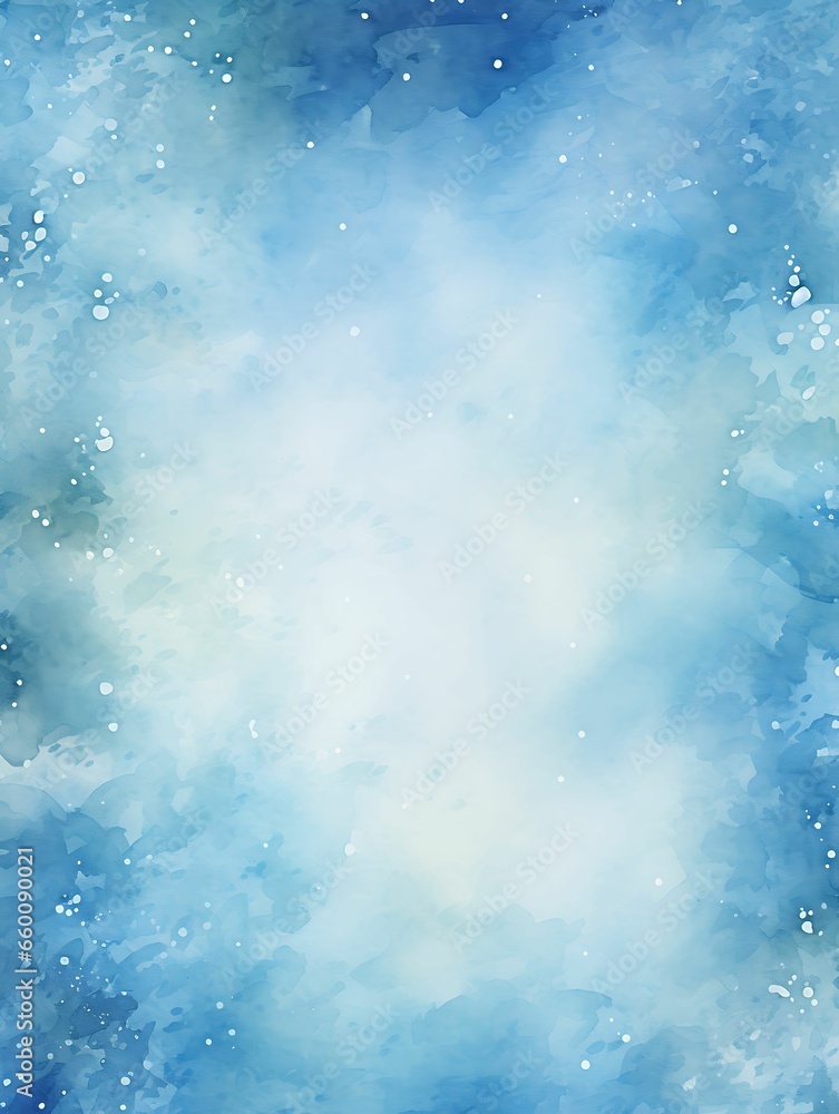 Magical winter abstract blue purple artistic watercolor background ...