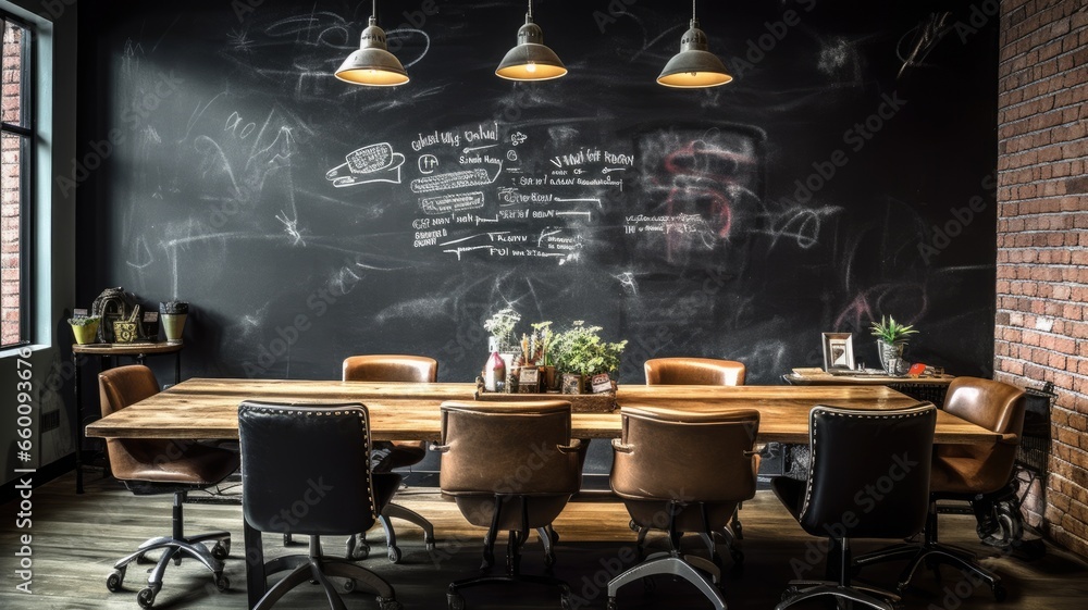 Inspiring office interior design Industrial style Conference Room ...