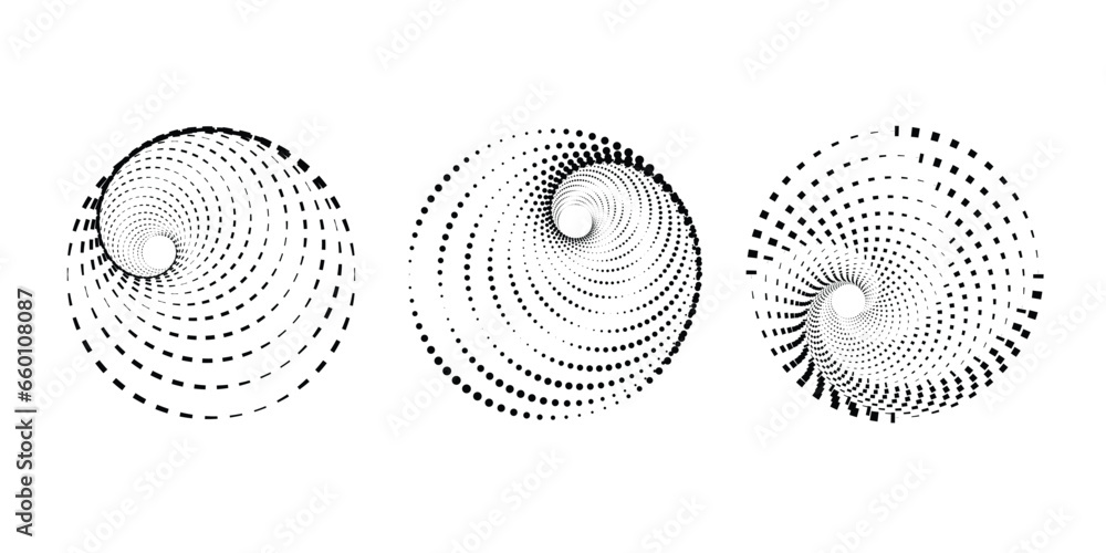 Dot gradation vector photo, white and black halftone background ...
