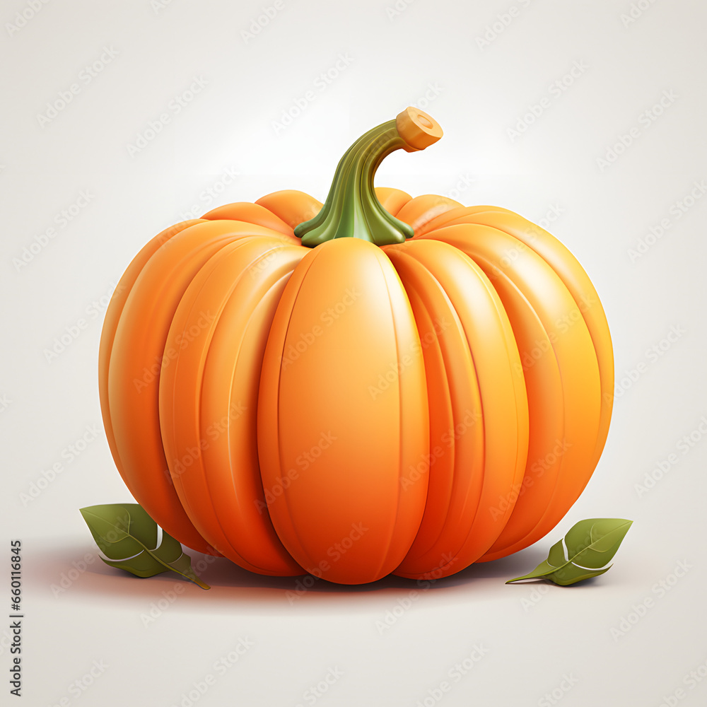 simple, stylized pumpkin icon in a 1:1 aspect ratio, with smooth curves ...