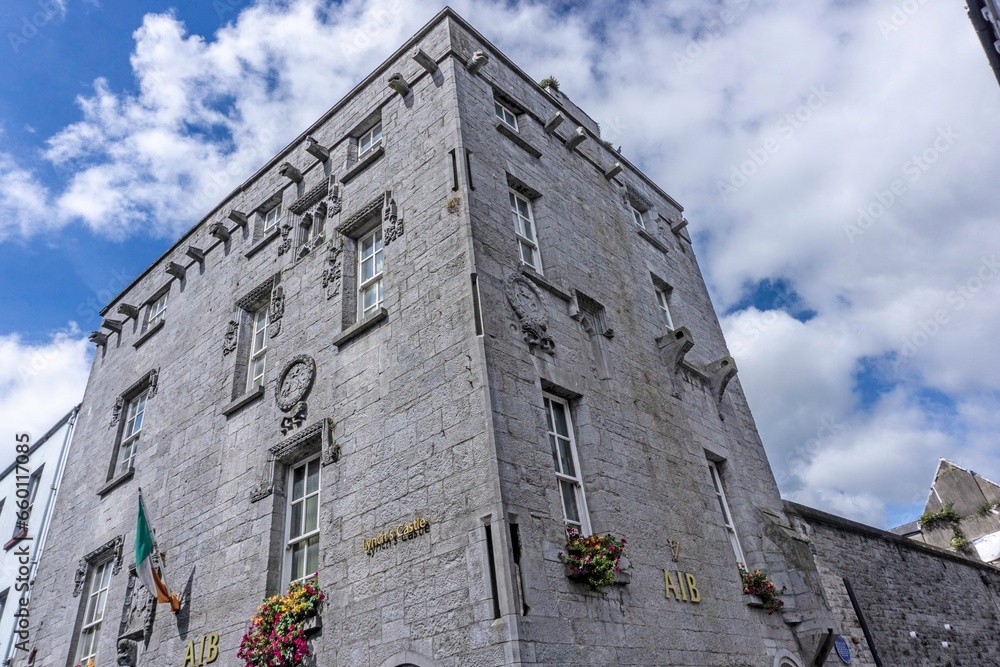 Lynchs Castle on Shop Street, Galway, Ireland. Parts of the building ...